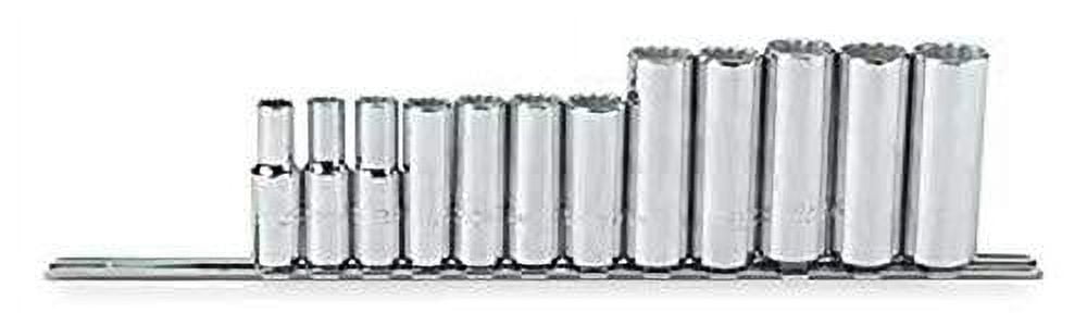 Proto Torqueplus 12 Pc Metric Deep Socket Set, 3/8", 12 Point, SET (577 ...