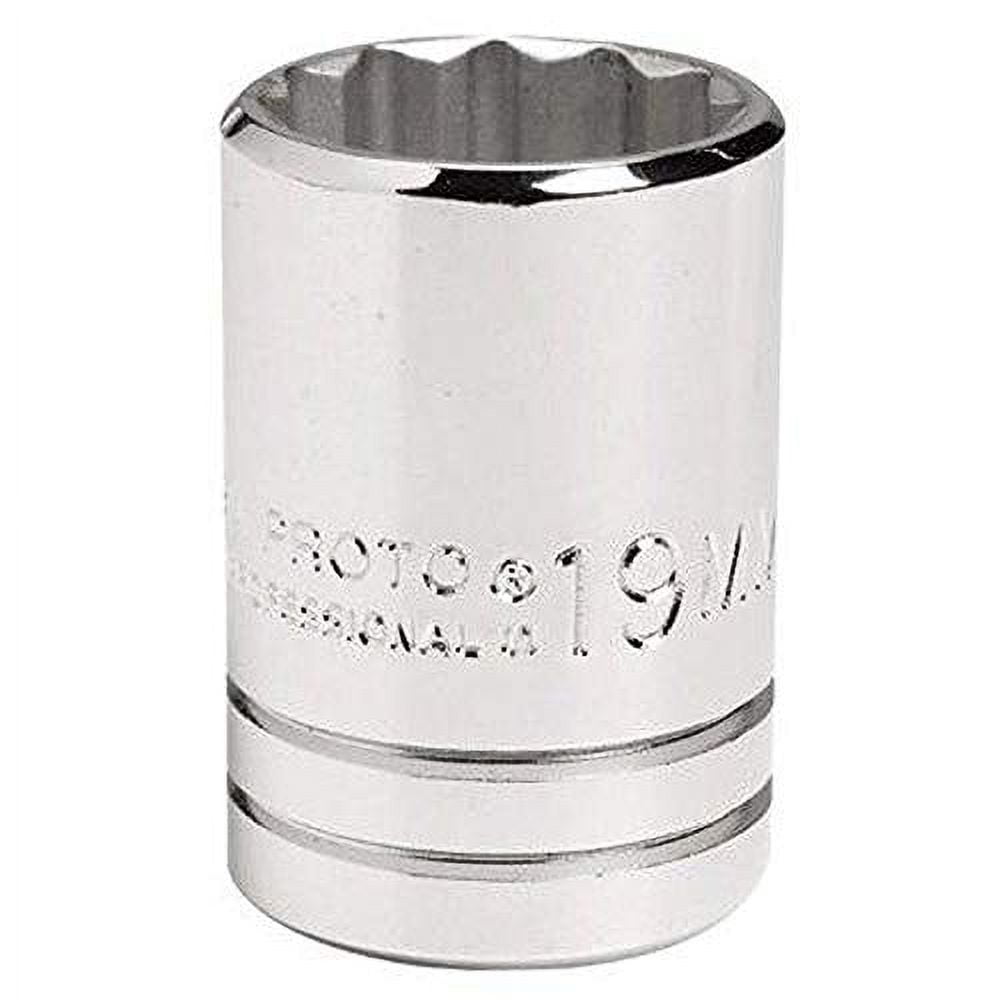 Proto Torqueplus Metric Socket 1/2", 1/2" Drive, 38 mm, 12 Point, EA ...
