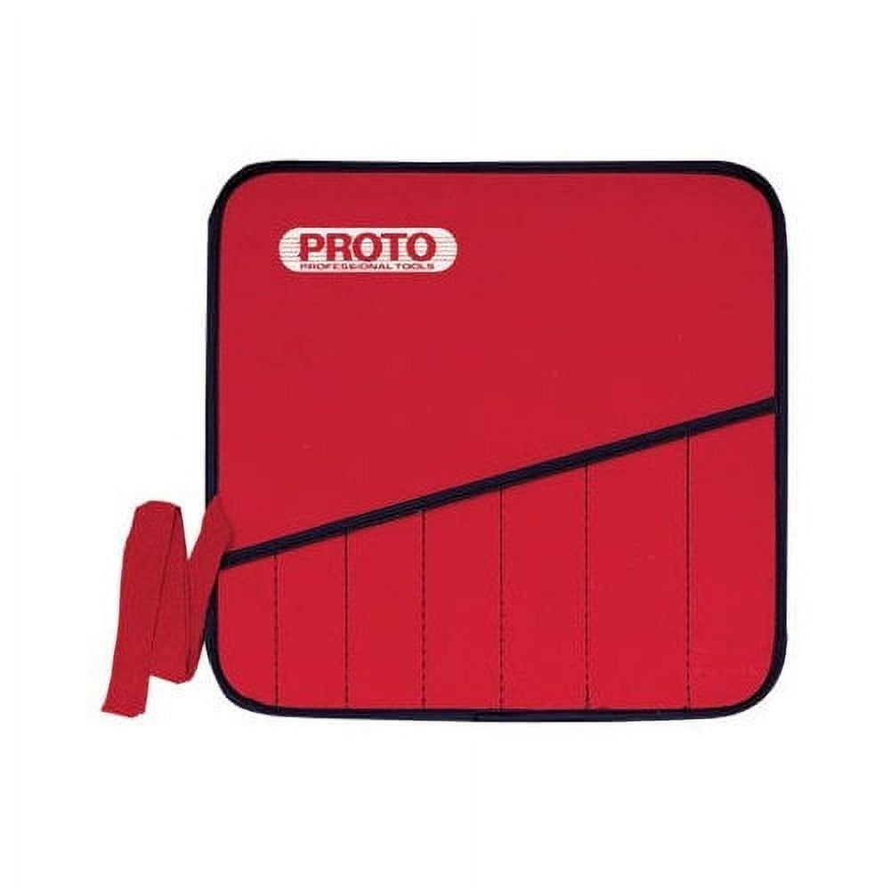 Proto Vinyl Tool Kit Pouch, 7 Compartments, Red, Vinyl, Each (577 ...