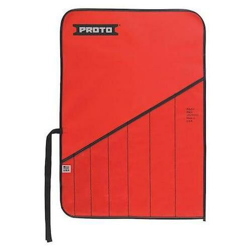 Proto Wrench Roll, Red, Canvas, 7 Pockets - Walmart.com