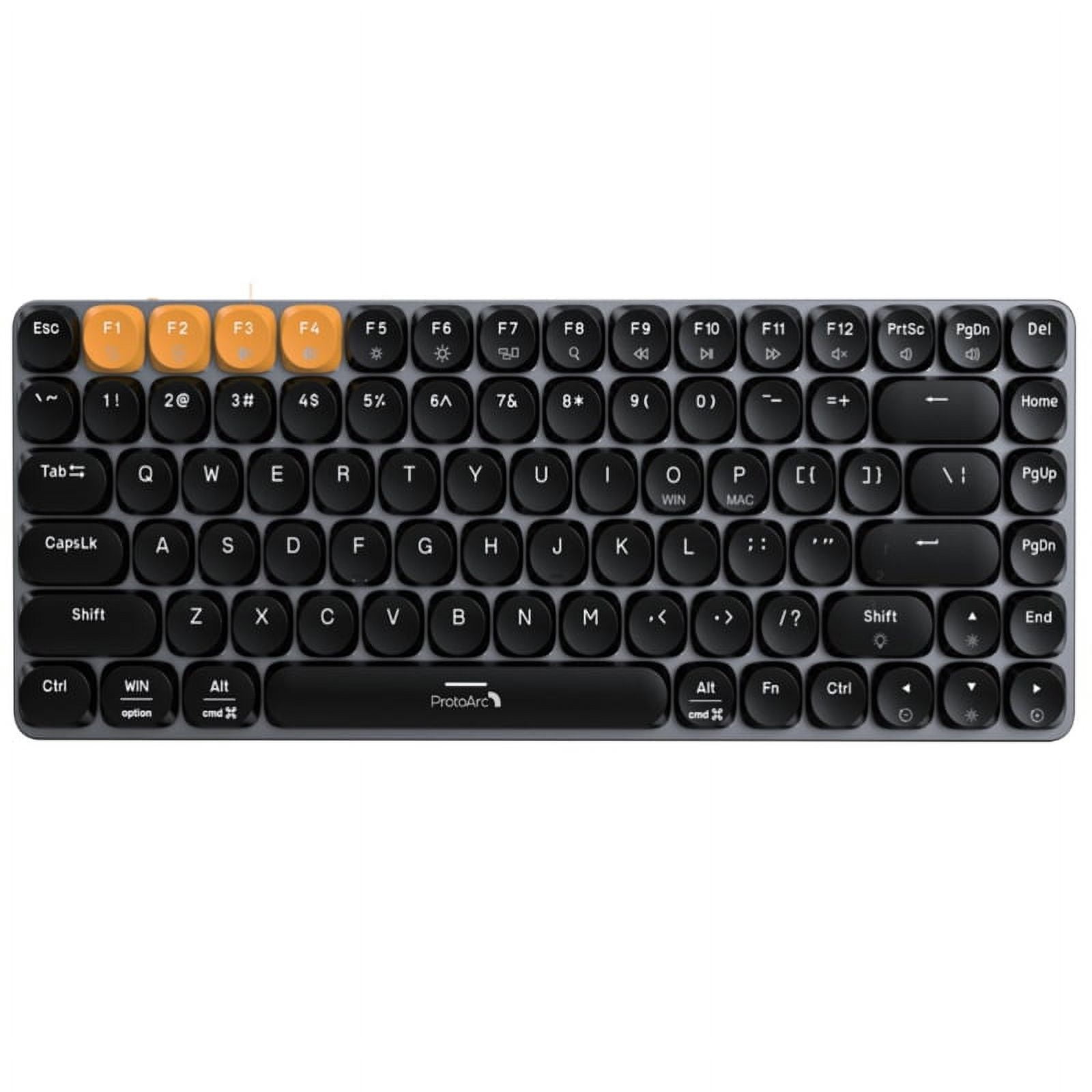 ProtoArc MECHK301 Backlit Bluetooth Mechanical Keyboard, Black ...