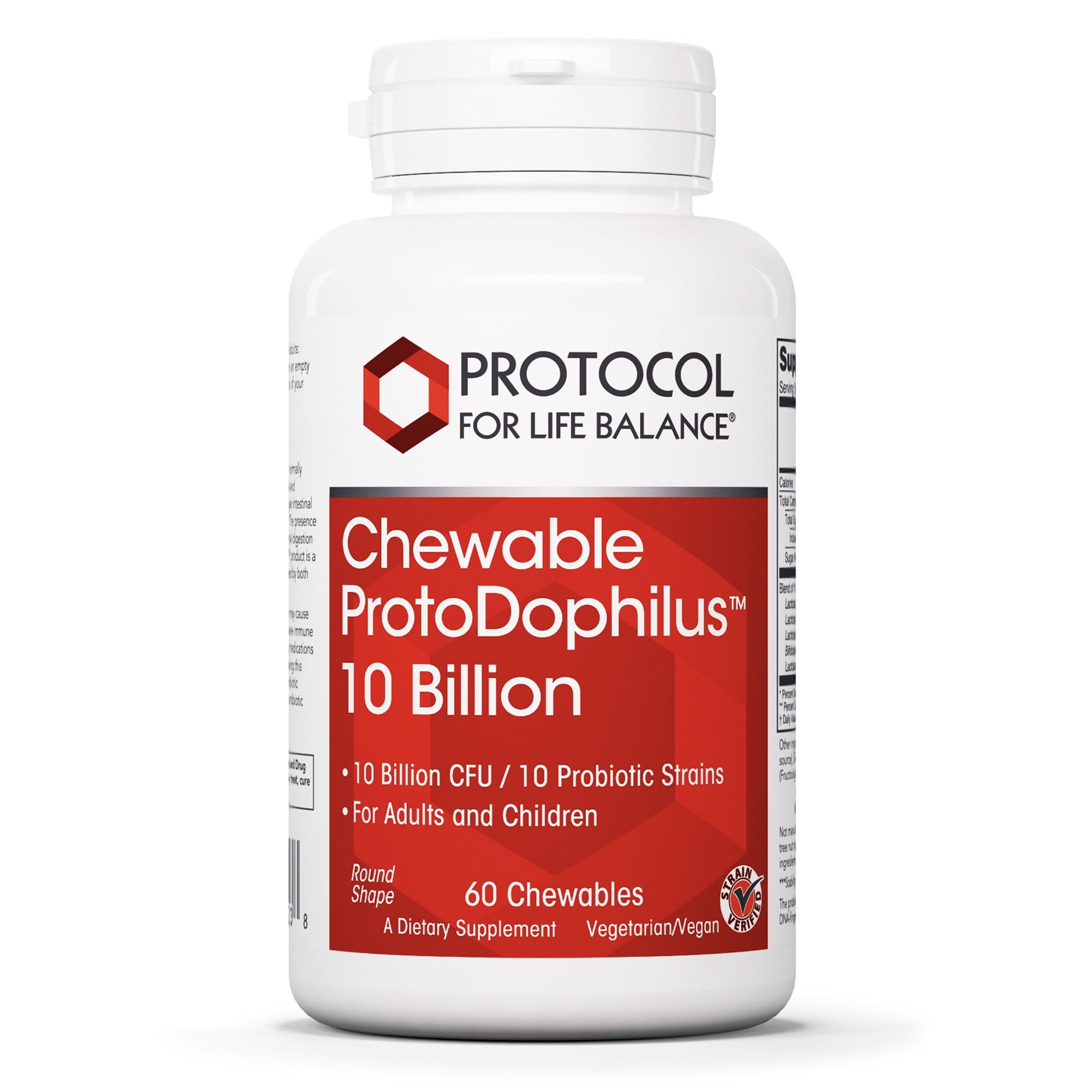 Protocol For Life Balance - Chewable ProtoDophilus - 10 Billion Lactobacillus - 60 Chewables ...