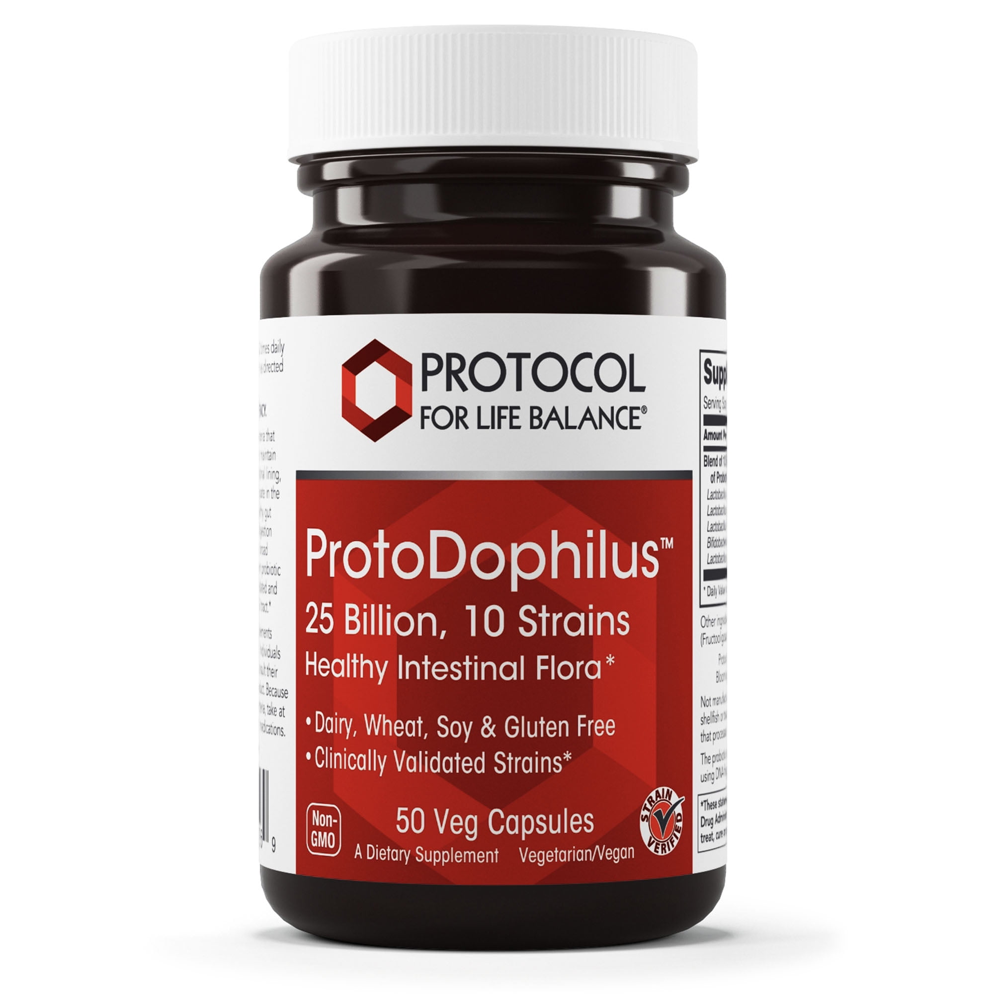 Protocol For Life Balance - ProtoDophilus - 25 Billion, 10 Strains ...