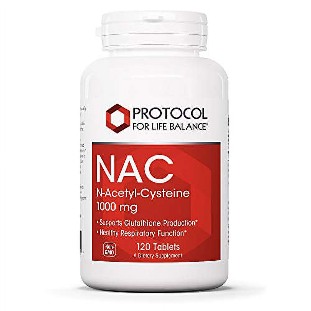 Protocol NAC N-Acetyl Cysteine 1000mg - Glutathione Production ...