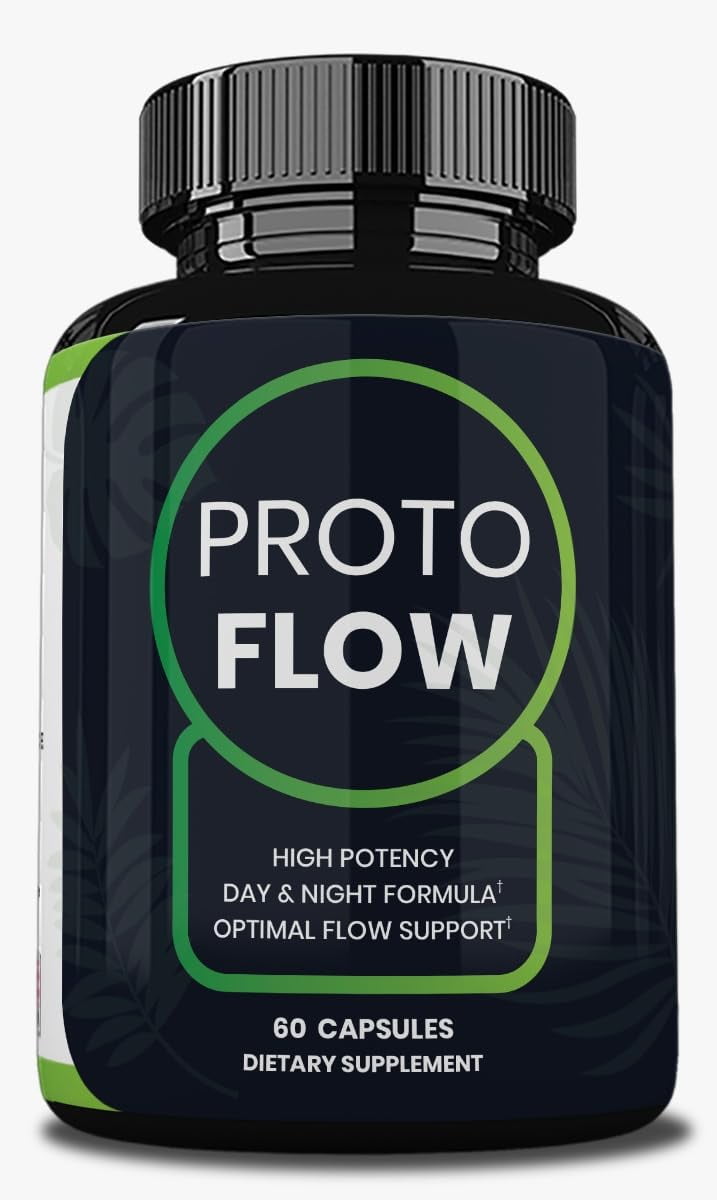 Protoflow Day & Night Formula, Proto Flow Male Support, 60 Capsules ...