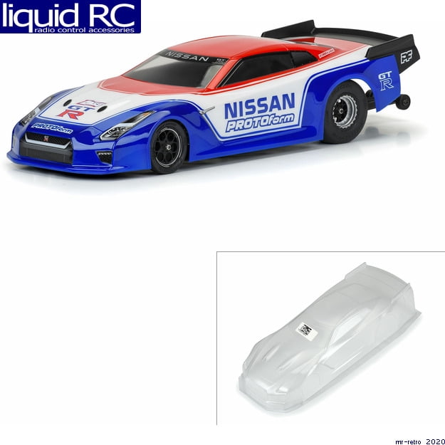 Protoform 159200 1/16 Nissan GTR R35 Pro Md Clear Body: Losi Mini Drag ...