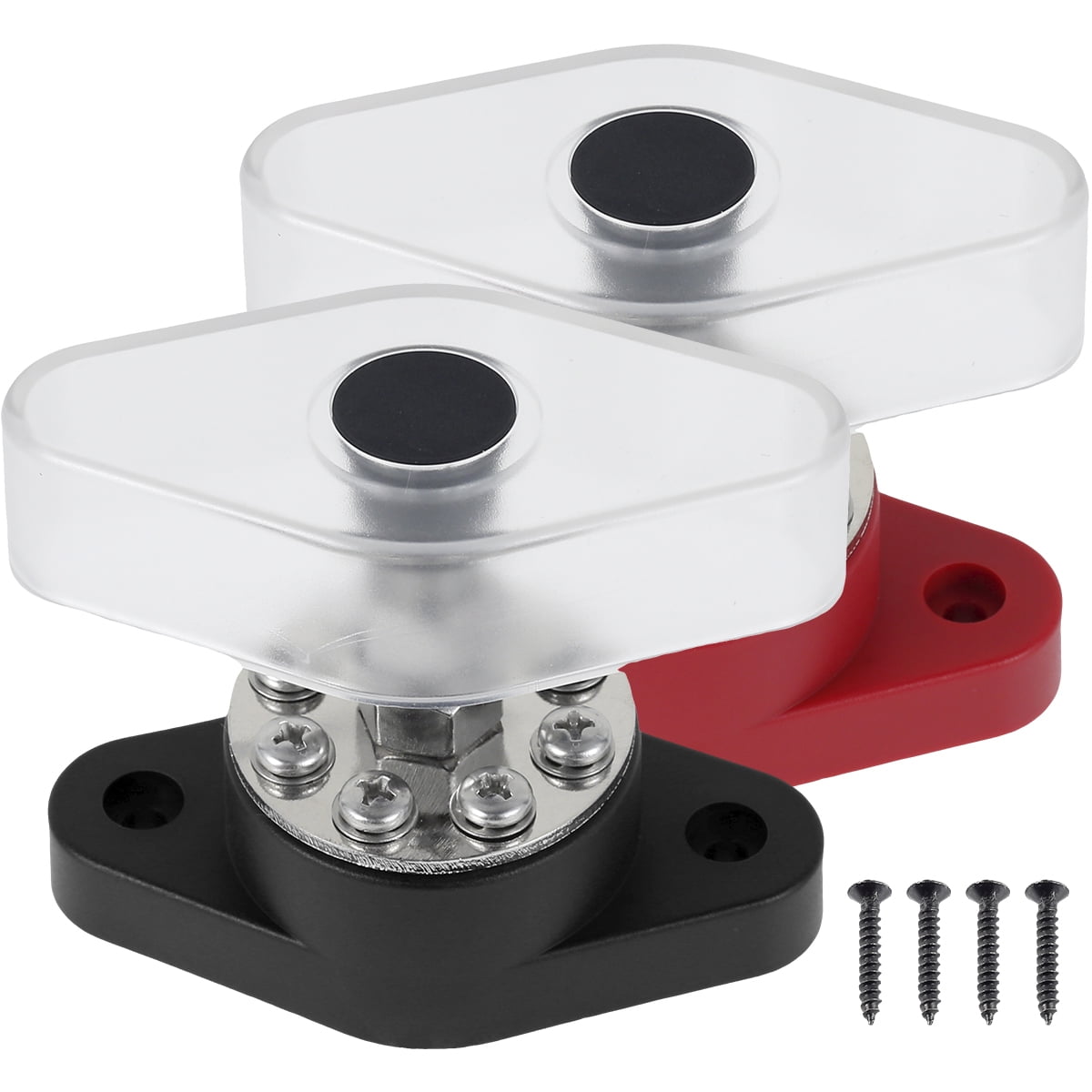 Protoiya 1/2Pcs Power Distribution Block M10 48V DC 3/8inch ...