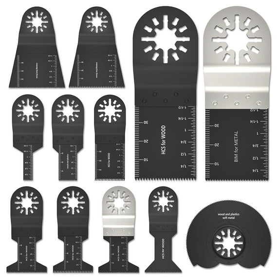 Protoiya 12pcs Oscillating Blades Multitool Oscillating Tool ...