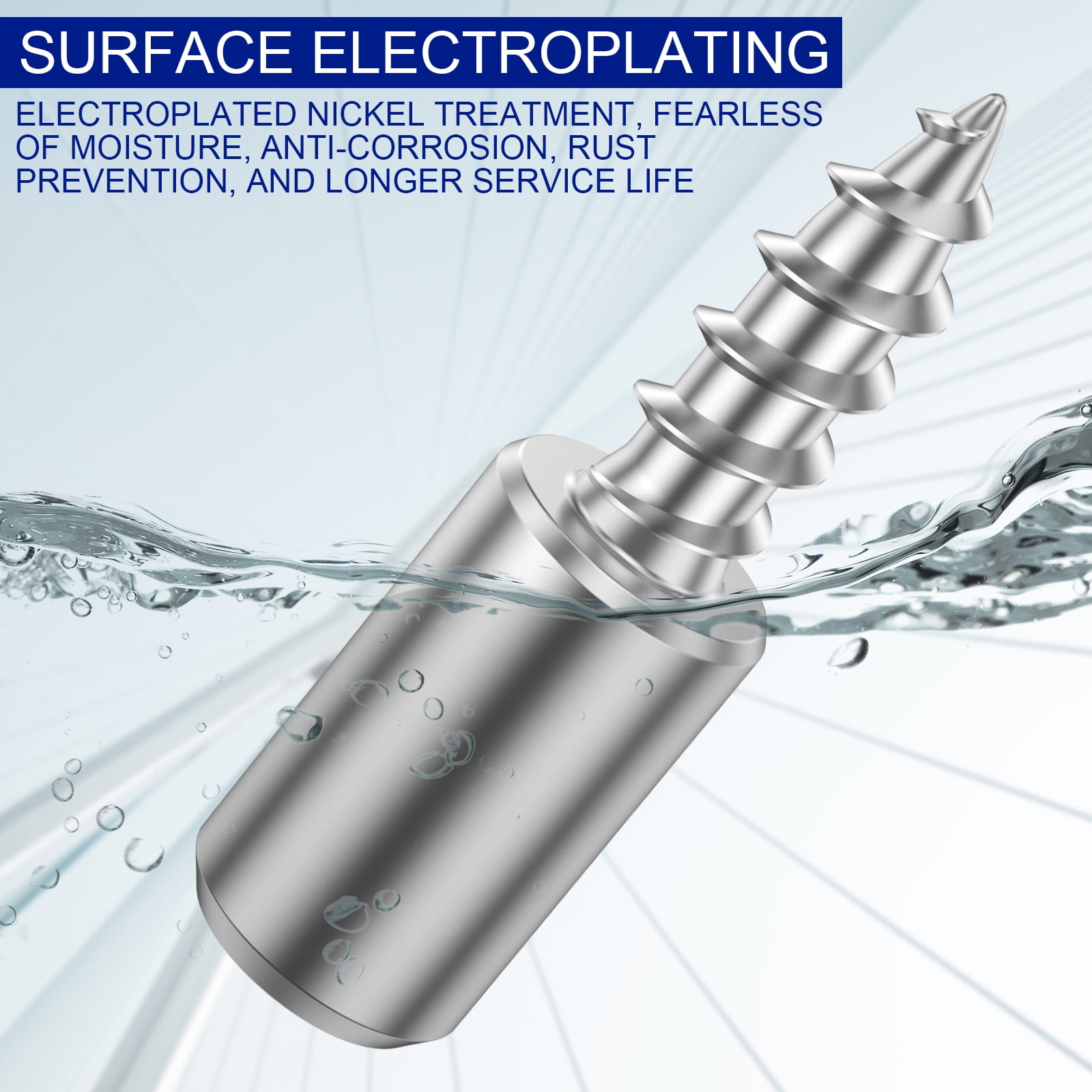 Protoiya 150Pcs Self-Tapping Screws Metal Shelf Bracket Screws Pegs ...