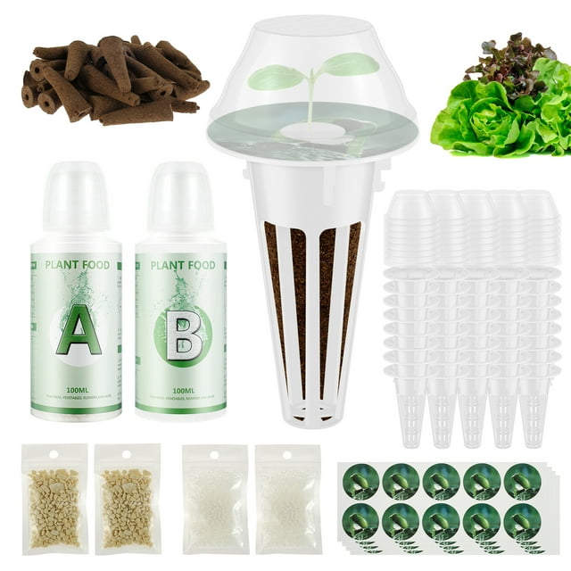 Protoiya 166 Pcs Seed Pod Kit,Reusable Hydroponic Pods Kit Indoor ...