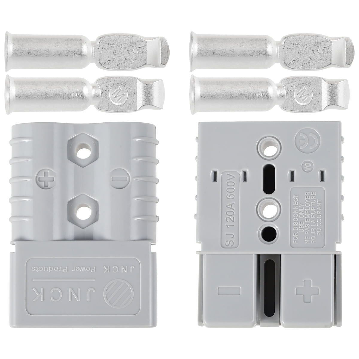 Protoiya 2Pcs 120 Amp Anderson Style Plug with 4 Terminals Anderson ...