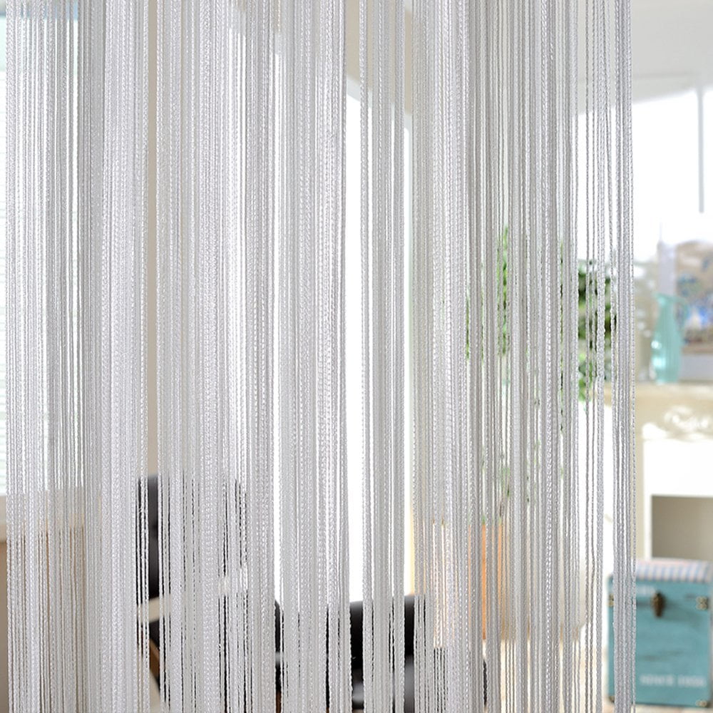 Protoiya 39"x79" Curtain Door Curtain Screen Panel Fringe String ...