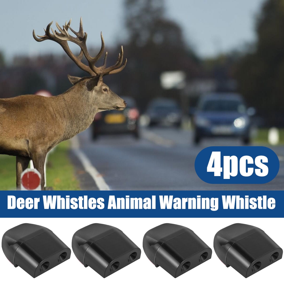 Protoiya 4Pcs Deer Warning Whistles Device Portable Deer Repelling ...