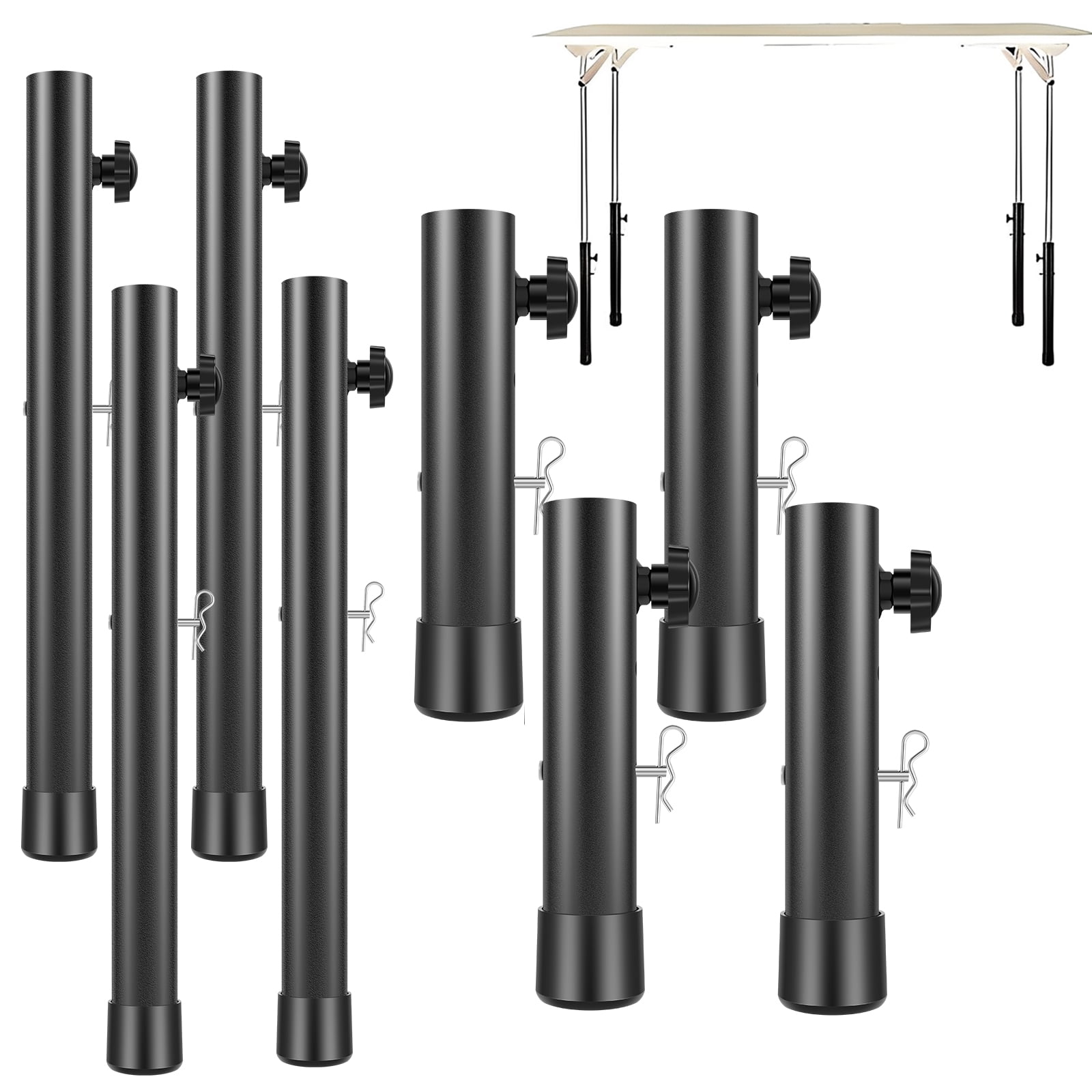 Protoiya 4Pcs Folding Table Leg Extenders Heavy Duty Steel Folding ...