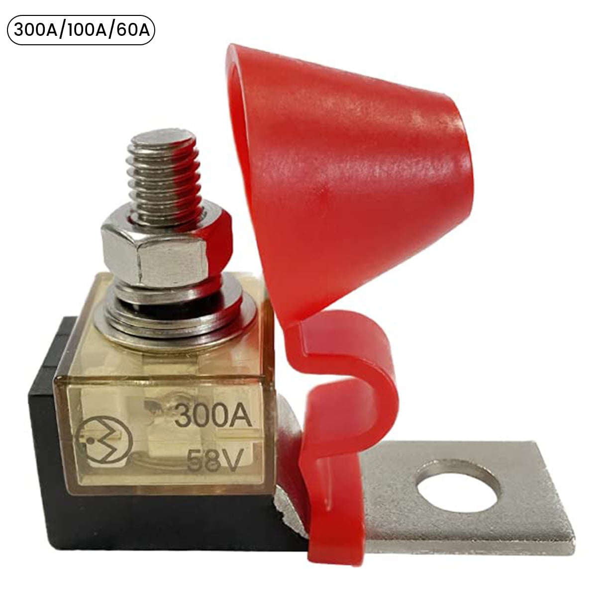 Protoiya 60/100/300Amp MRBF Terminal Fuse Block Kit Single Stud 5/16 ...