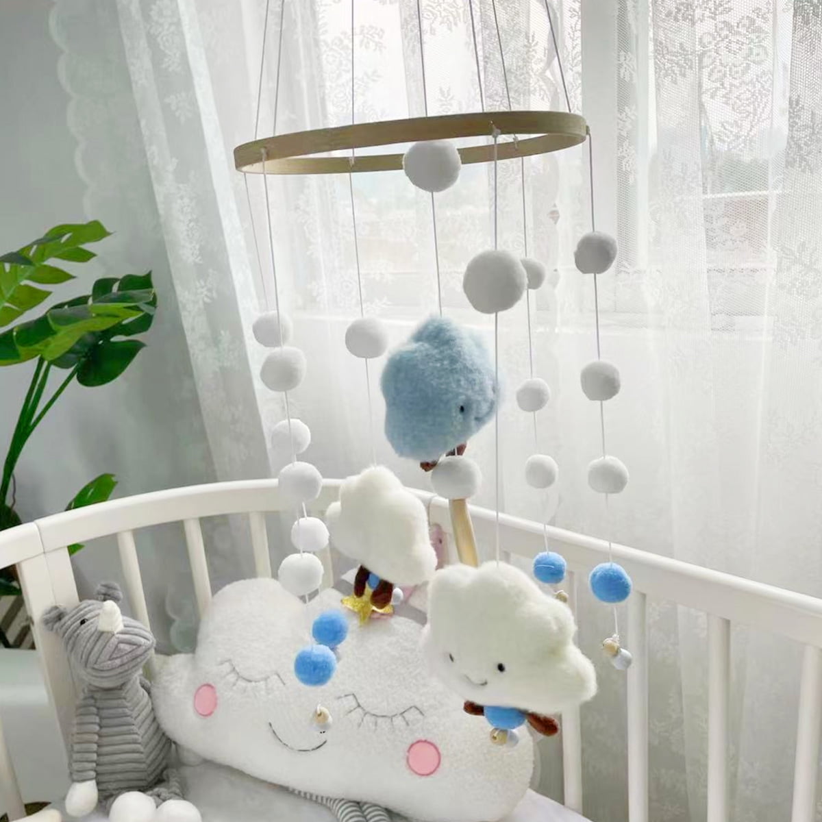 Protoiya Baby Crib Mobile, Nursery Mobile Crib Bed Bell Baby Bedroom ...