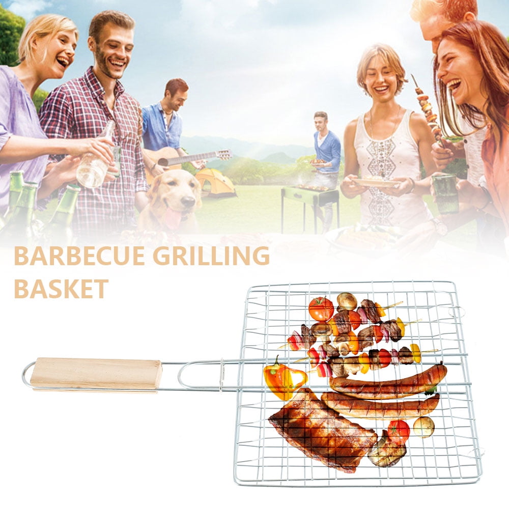 Protoiya Barbecue Grilling Basket, Stainless Steel Fish Grill Basket ...