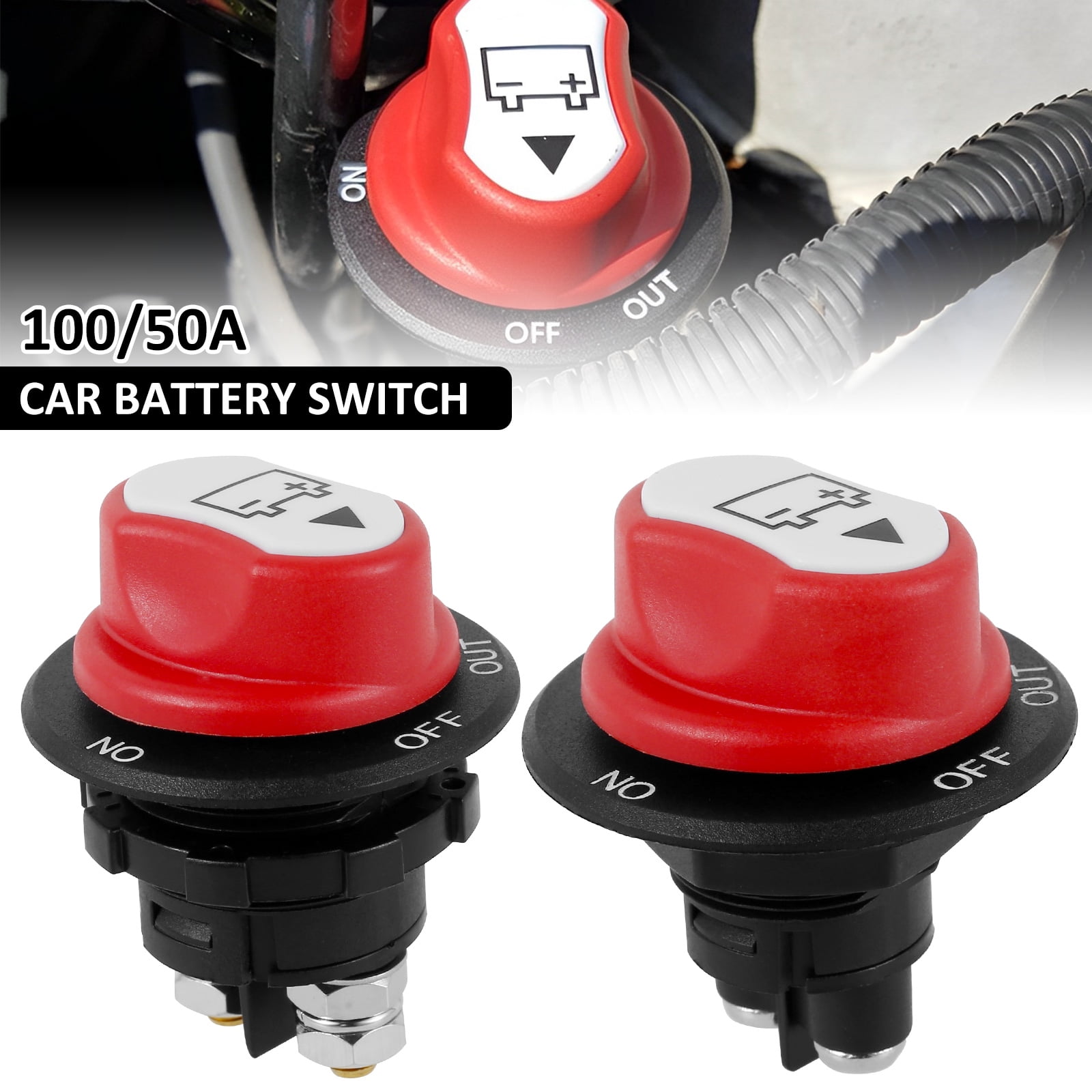 Protoiya Battery Disconnect Switch 12V-48V Battery Power Cut Off Switch ...