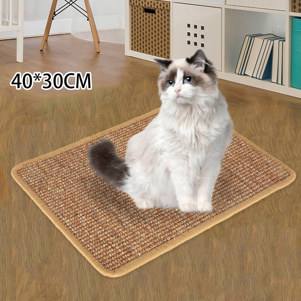 Protoiya Cat Scratcher Mat, 15.6 X 11.7 Inch Natural Sisal Cat Scratch ...