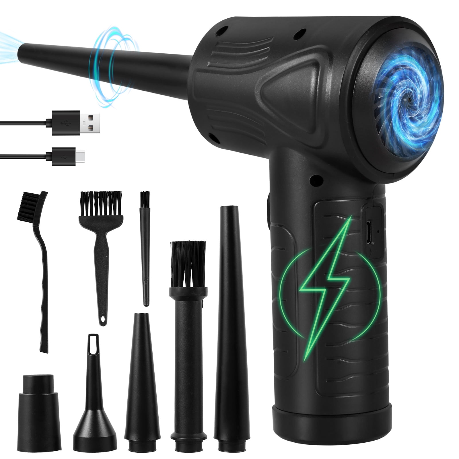 Protoiya Compressed Air Duster 3 Speed Mode Cordless Electric Air ...