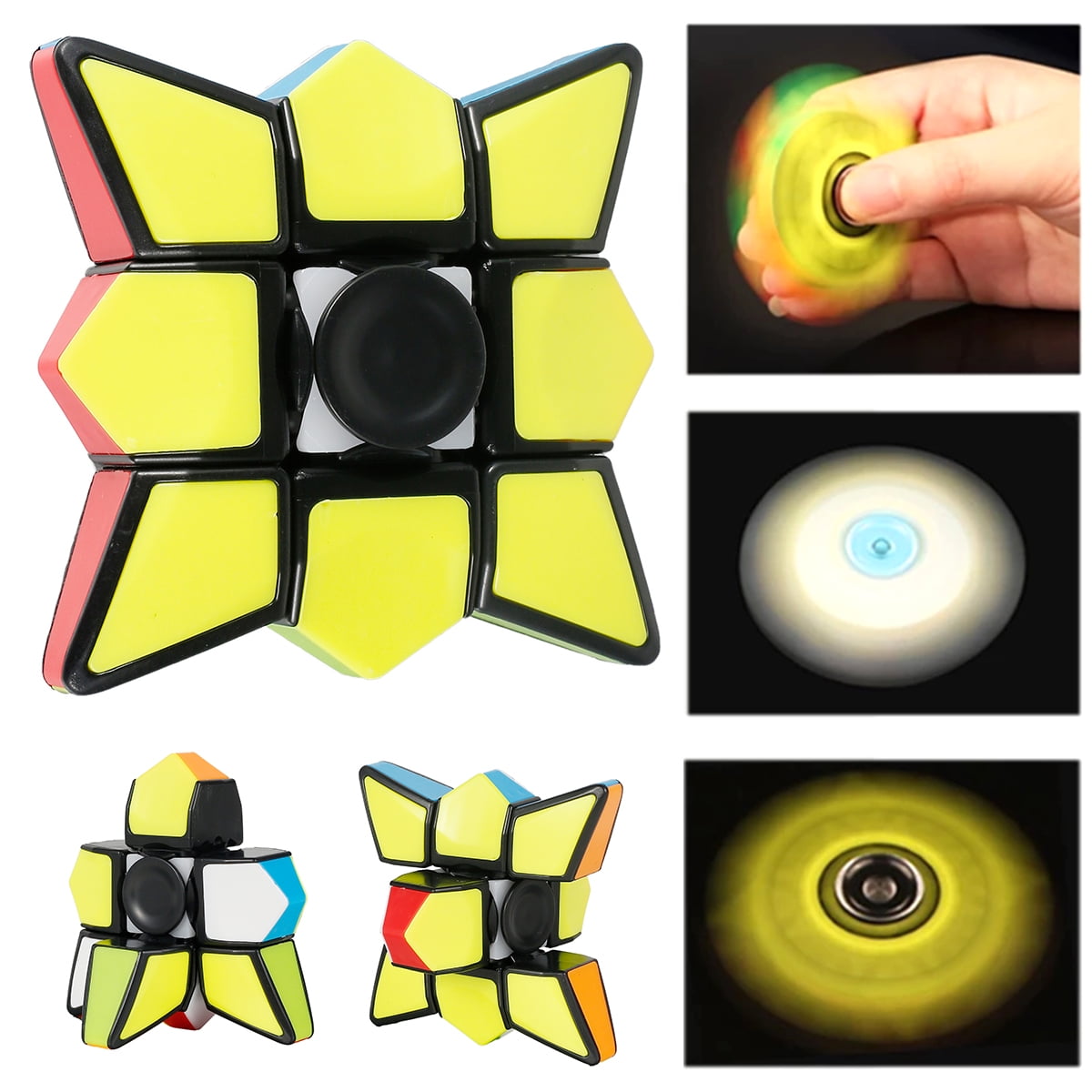 Protoiya Fidget Spinner Cube, Brain Teasers Magic Puzzle Spinning Top ...