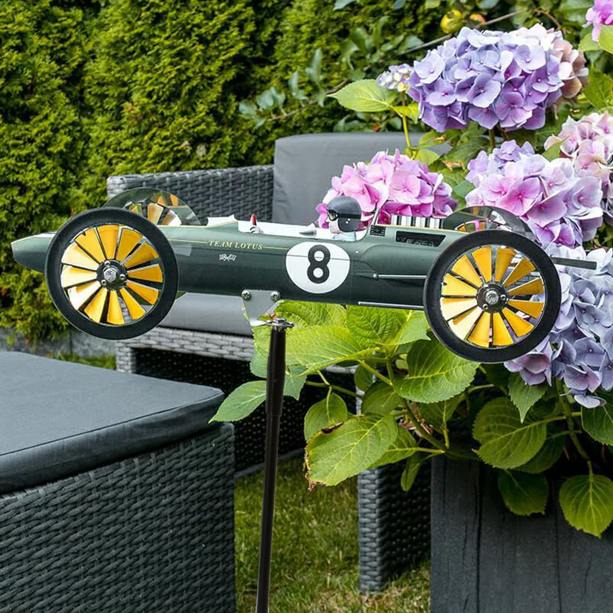Protoiya Garden Racer Windmill, Racing Car Wind Spinner Garden Racer ...