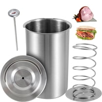 Stainless Steel Meat Press Maker | Large Capacity Round Shape Lunch ...