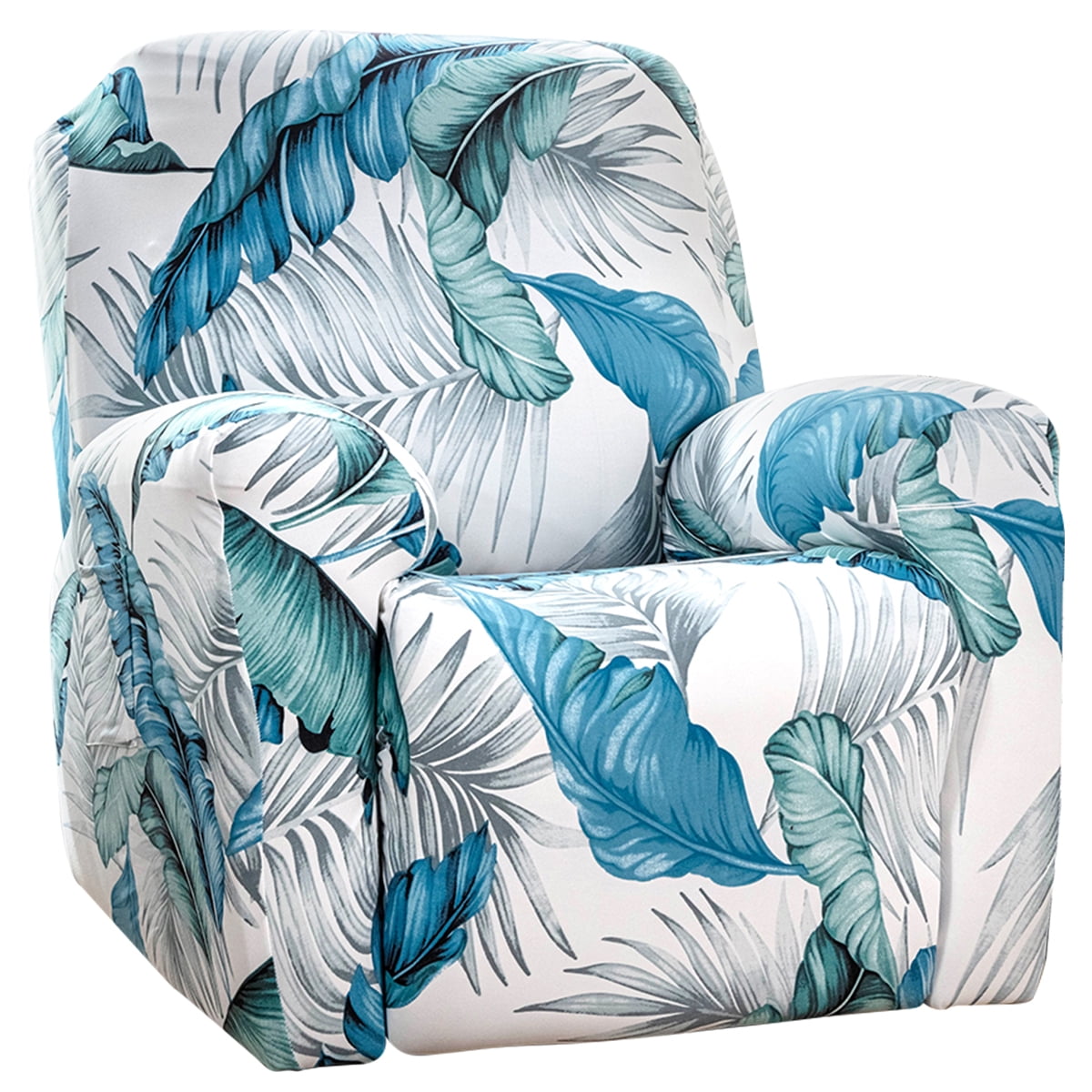 Protoiya Recliner Slipcover, Printed Lazy Chair Covers 4-Pieces ...
