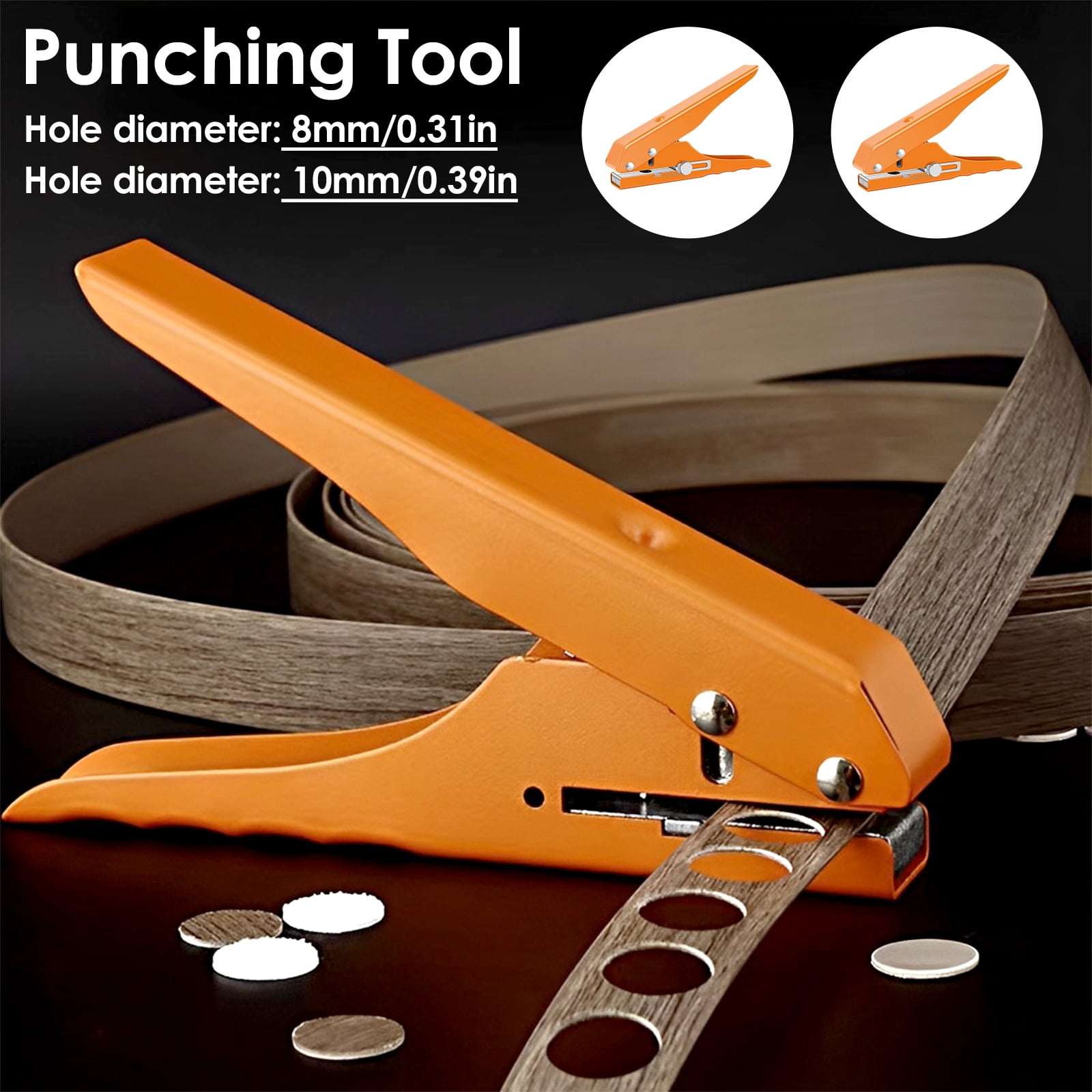 Protoiya Single Hole Punch 5/16inch 3/8inch Heavy Duty Hole Puncher ...