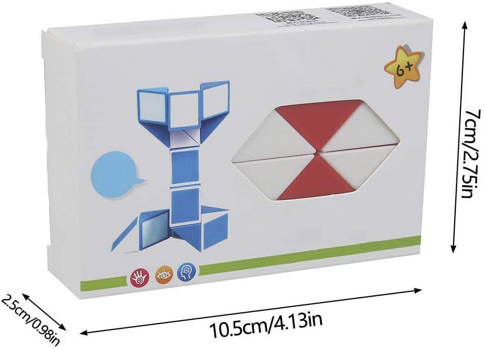 Protoiya Twist Puzzle Toy,Sensory Fidget Snake Cube Twist Puzzles,24 ...