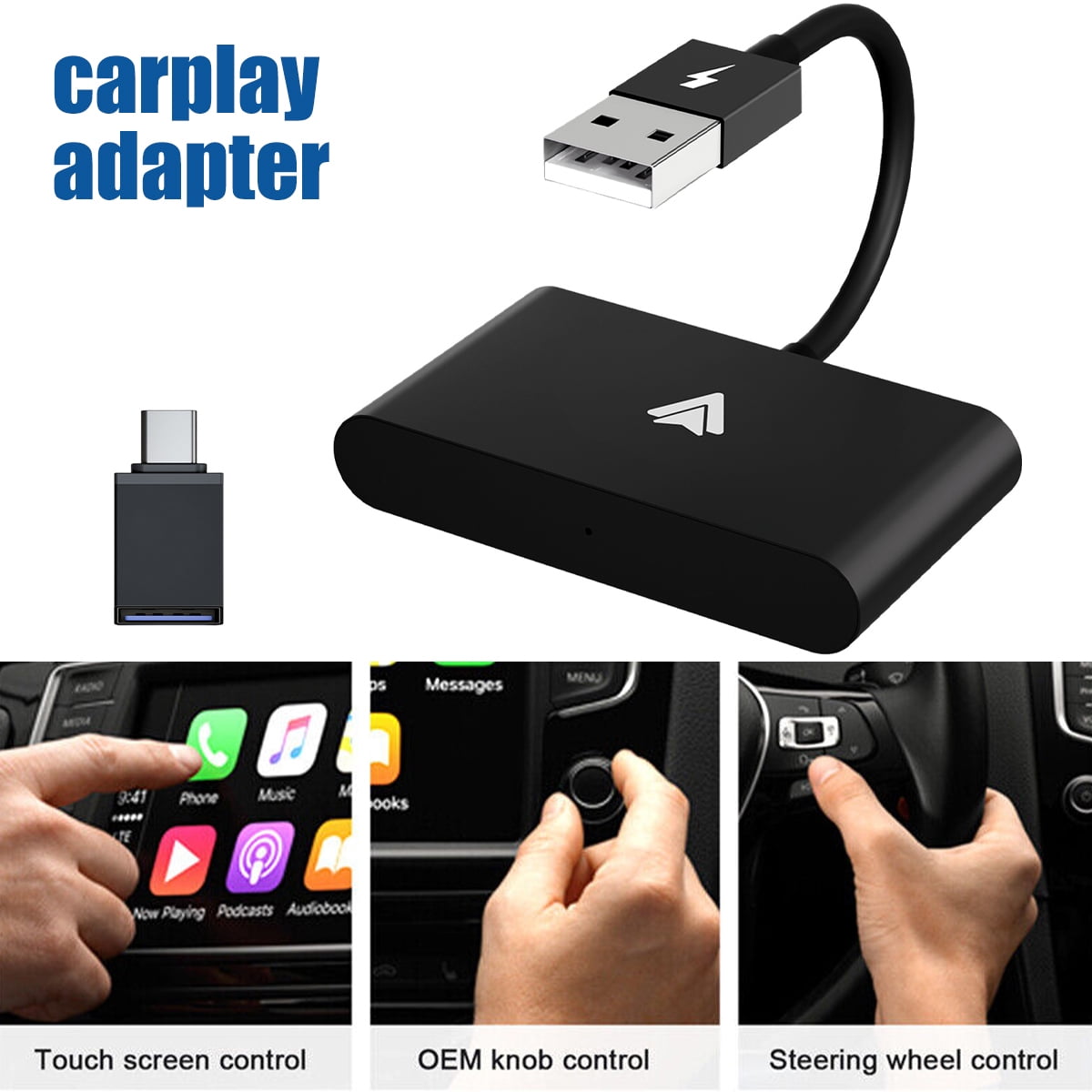 Protoiya Wireless CarPlay Adapter Compatible with Andriod 6.0 and Above ...