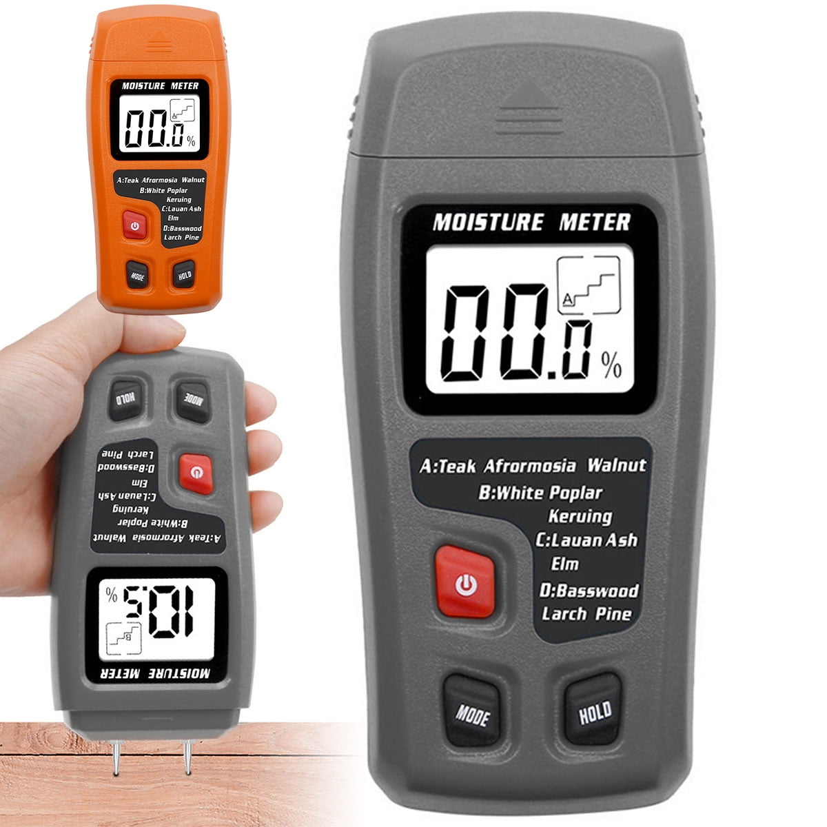 Protoiya Wood Moisture Meter 9V Digital Moisture Detector with ...