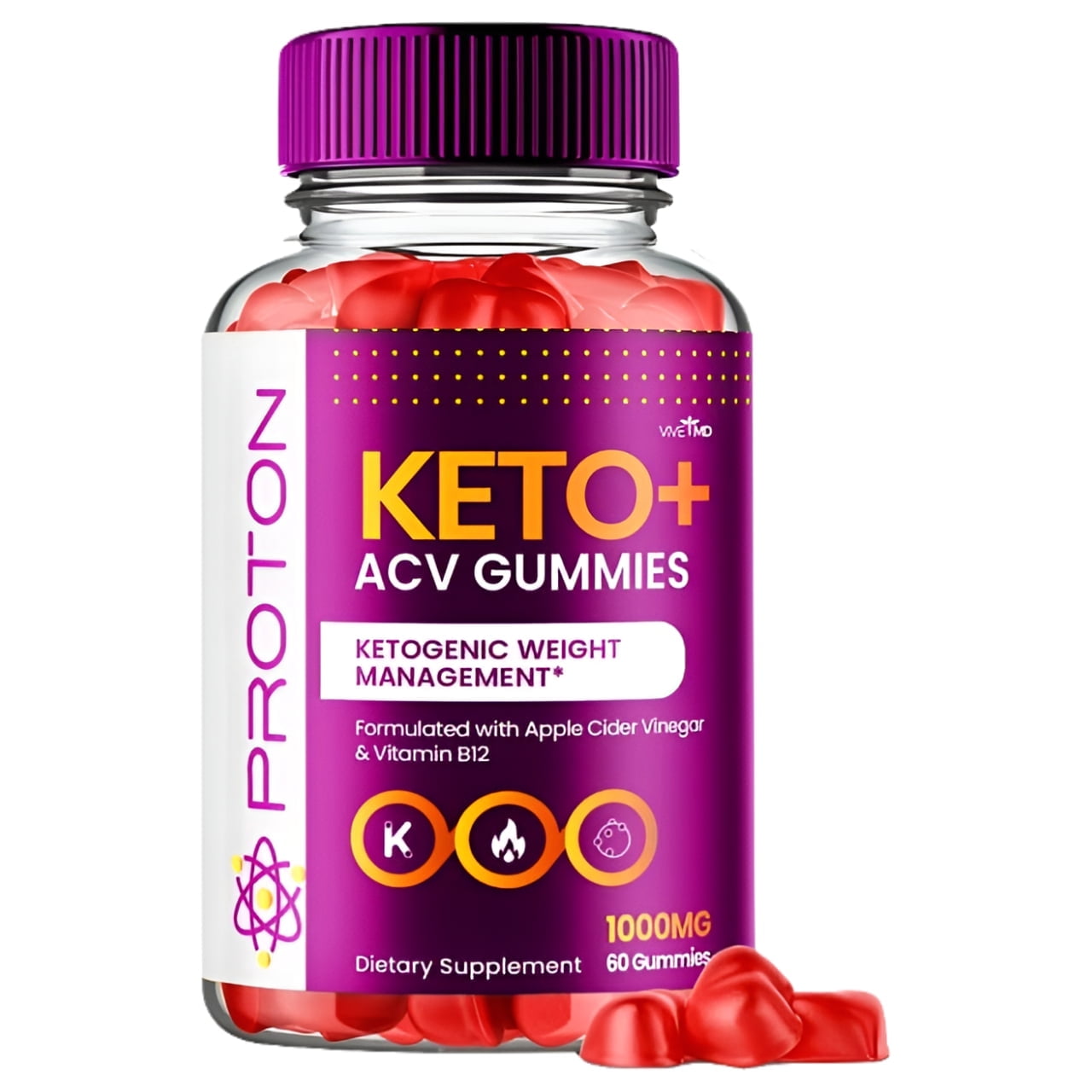 Proton Keto ACV Gummies, Advanced Formula Supplement 1000mg with ...