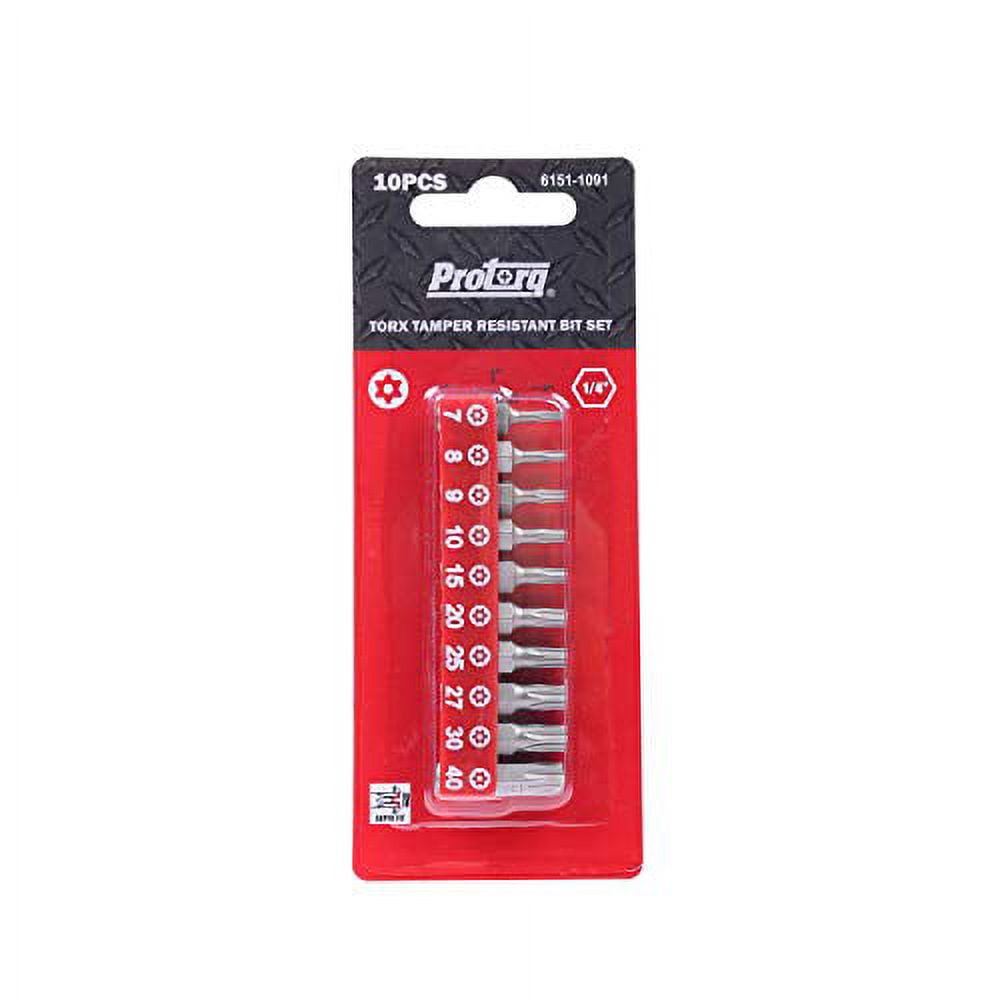 Protorq TORX Tamper Resistant Bits, Security Torx Bits (T7-T40 ...