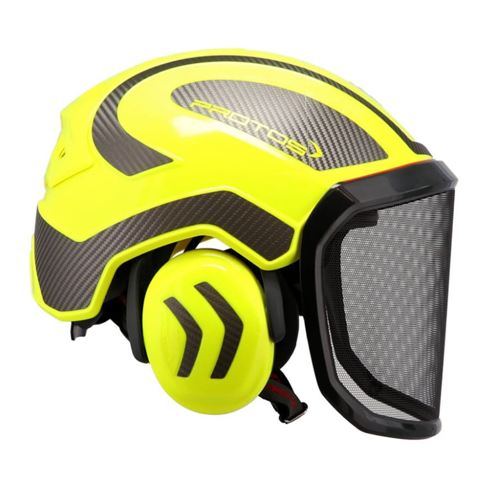 Protos Integral ARBORIST Helmet - Hi-Viz Yellow & Carbon - Walmart.com