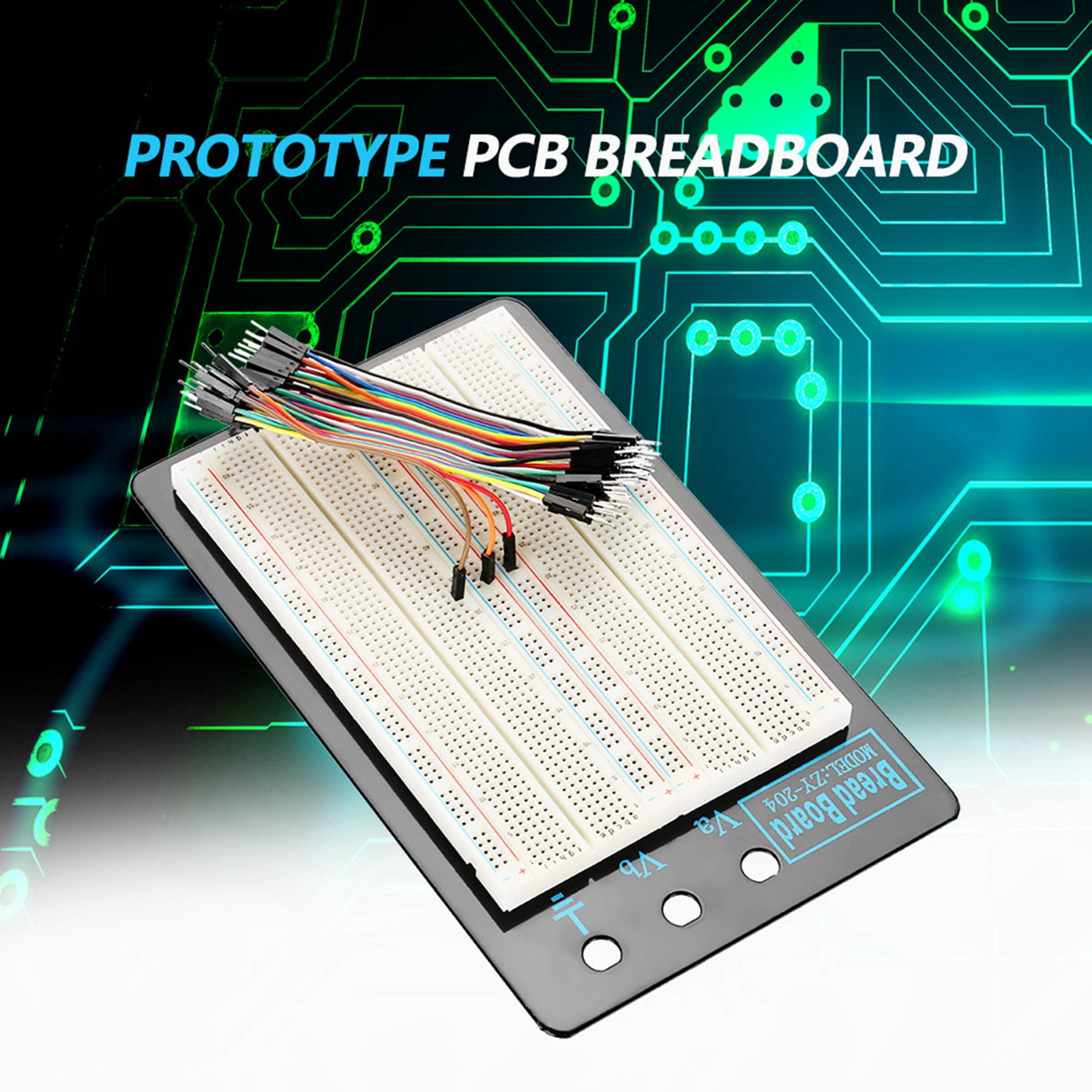 Prototype Breadboard, Breadboard,1660 Points Holes Plug in Breadboard ...