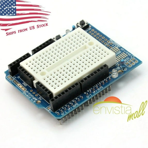 Prototyping Shield With 170 Pin Mini Breadboard For Arduino Uno ...