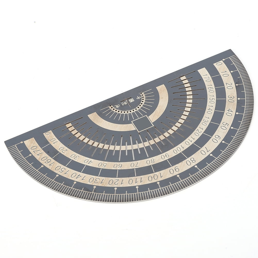 Protractor Angle Measuring Tool Electroplated Black Stainless Steel ...