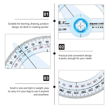 Westcott 6 inch Clear Plastic Protractor, 1 Piece - Walmart.com