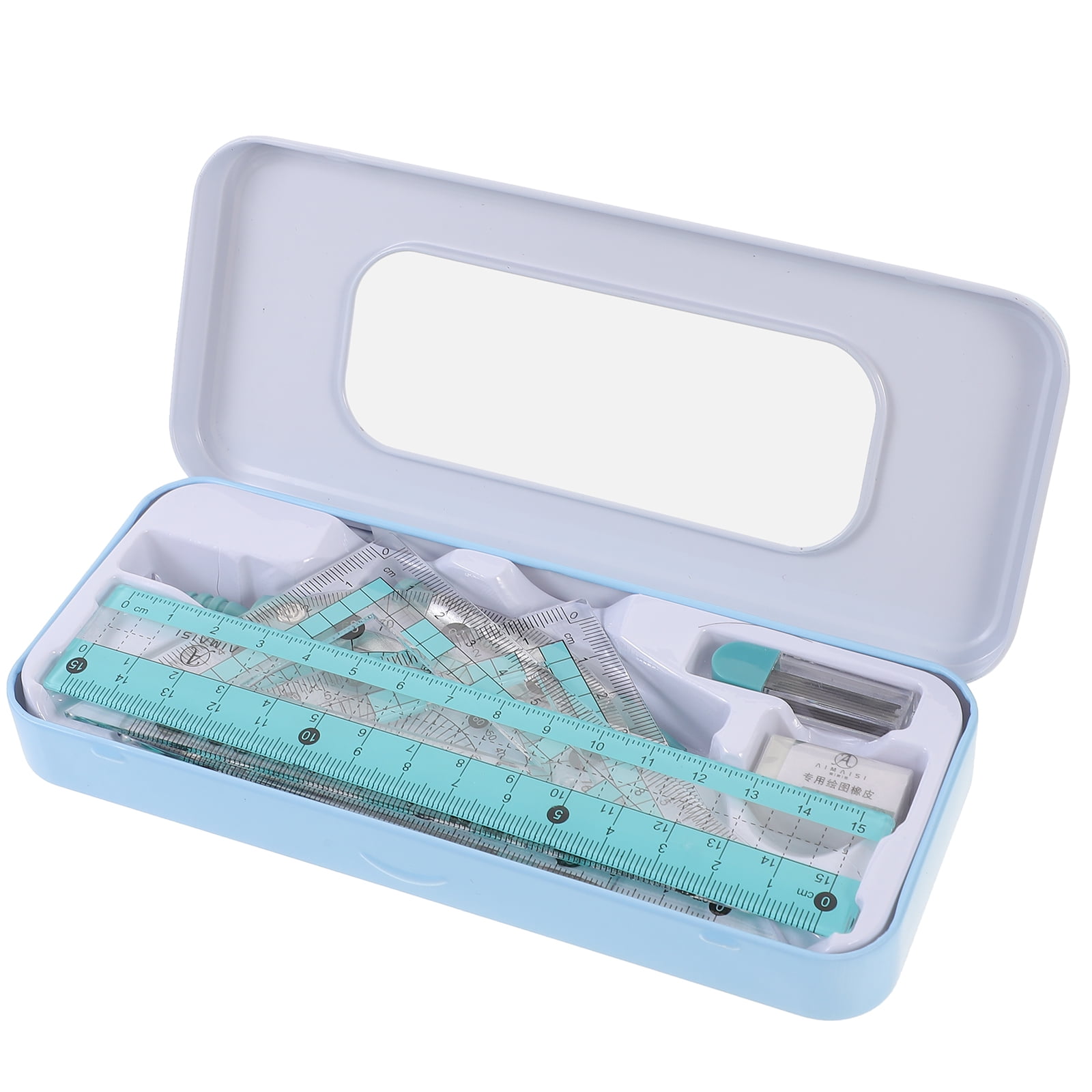 Protractor Geometry Math Ruler Office Compass Ruler Set Tool School ...