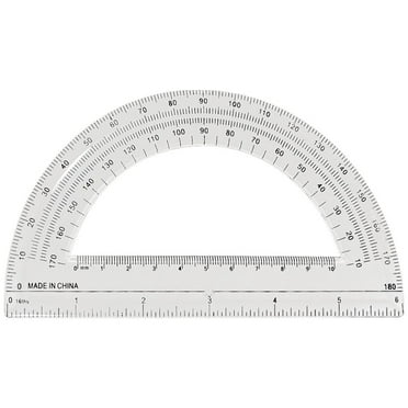 Westcott 6 inch Clear Plastic Protractor, 1 Piece - Walmart.com