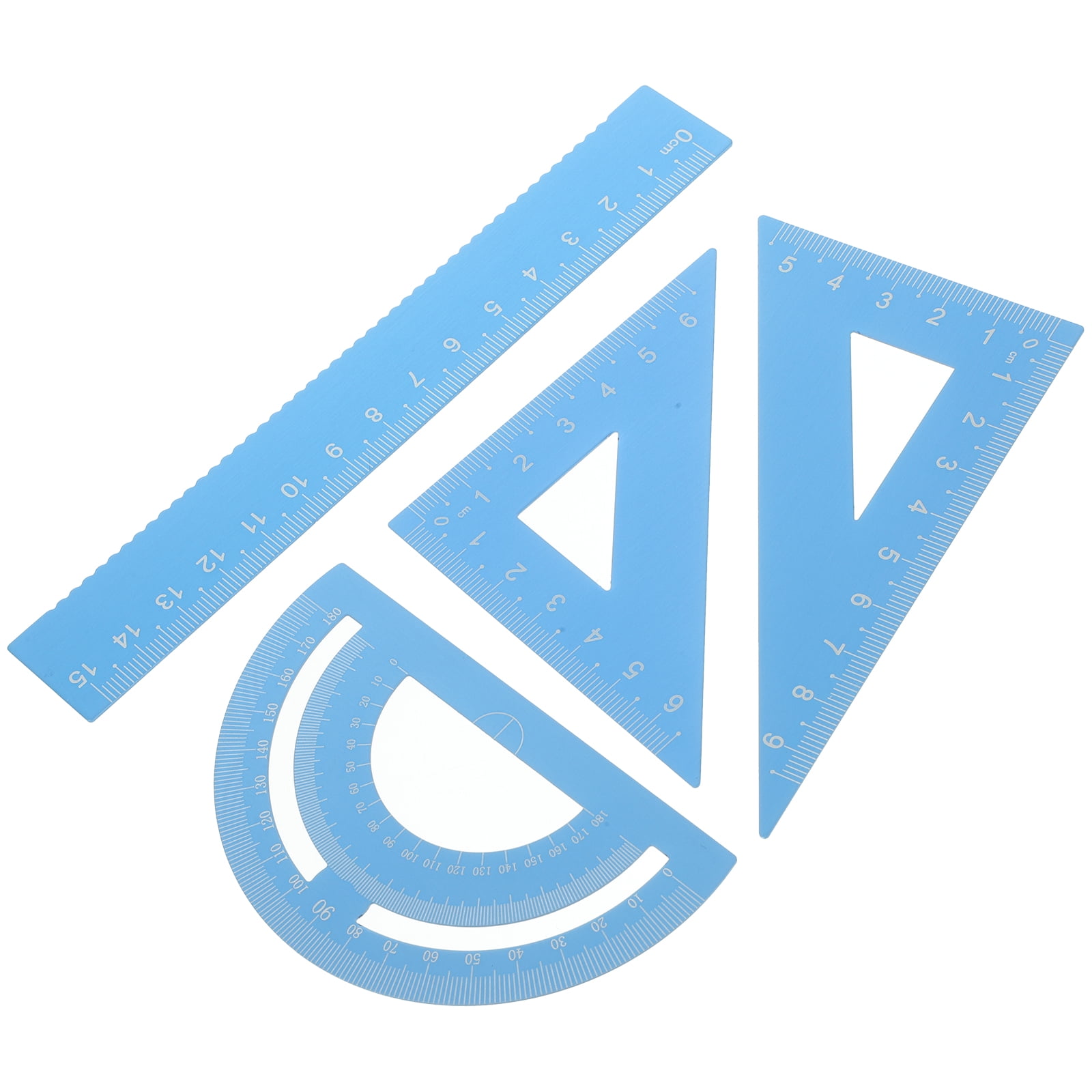 Protractor Measuring Tools Measuring Rulers Multi-functional Ruler Kit ...