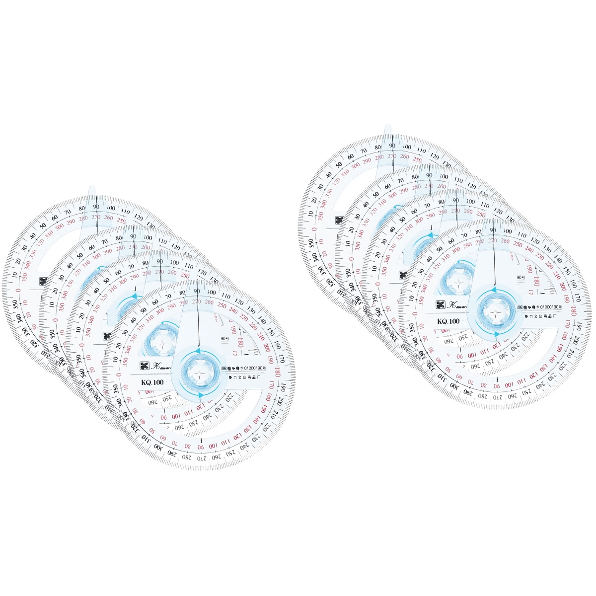 Protractor Tool Flexible Drawing Rotary Accurate Students Multi ...