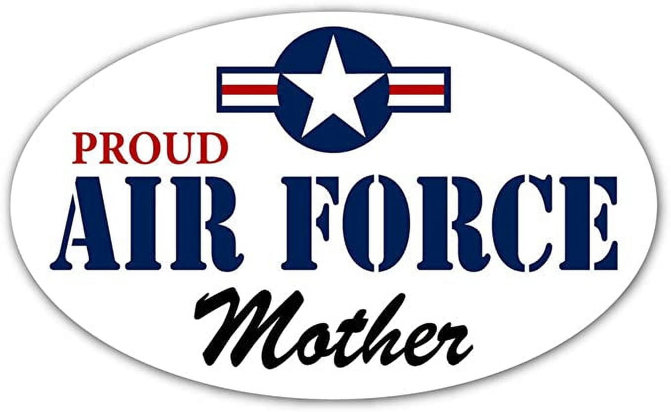 Proud Air Force Mother - United Armed Forces Mom - Oval Bumper Sticker ...