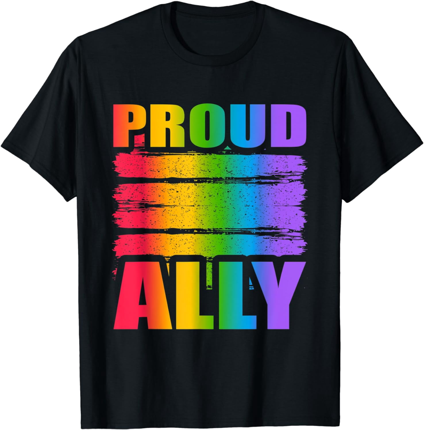 Proud Ally Gay Pride LGBT flag rainbow pride month T-Shirt - Walmart.com