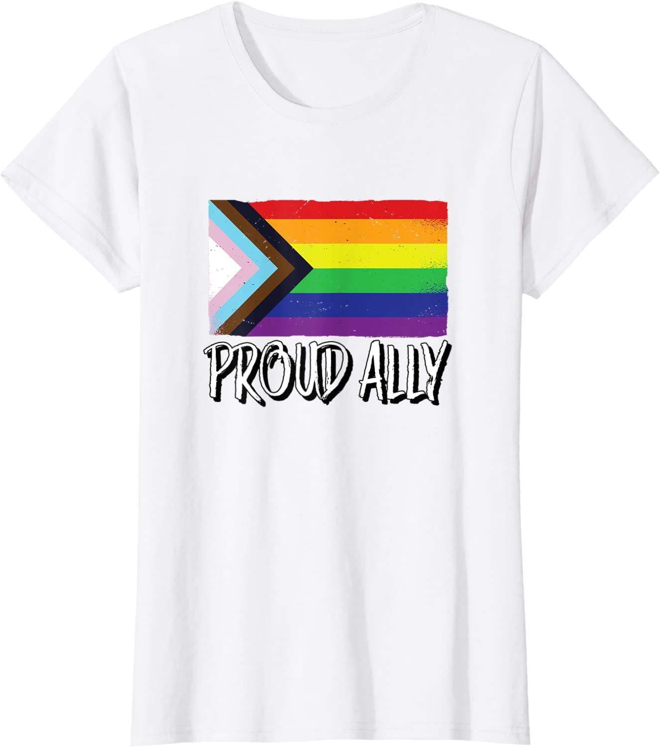 Proud Ally Pride Month LGBTQ Black Pride Flag Gift T-Shirt - Walmart.com