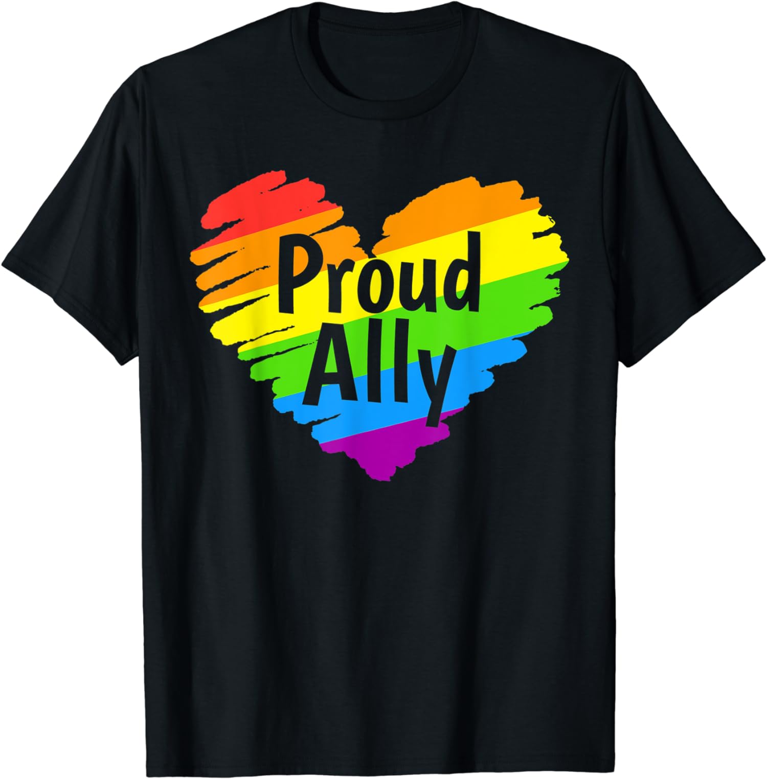 Proud Ally shirt LGBTQ+ Pride month LGBT Flag Proud Ally T-Shirt ...