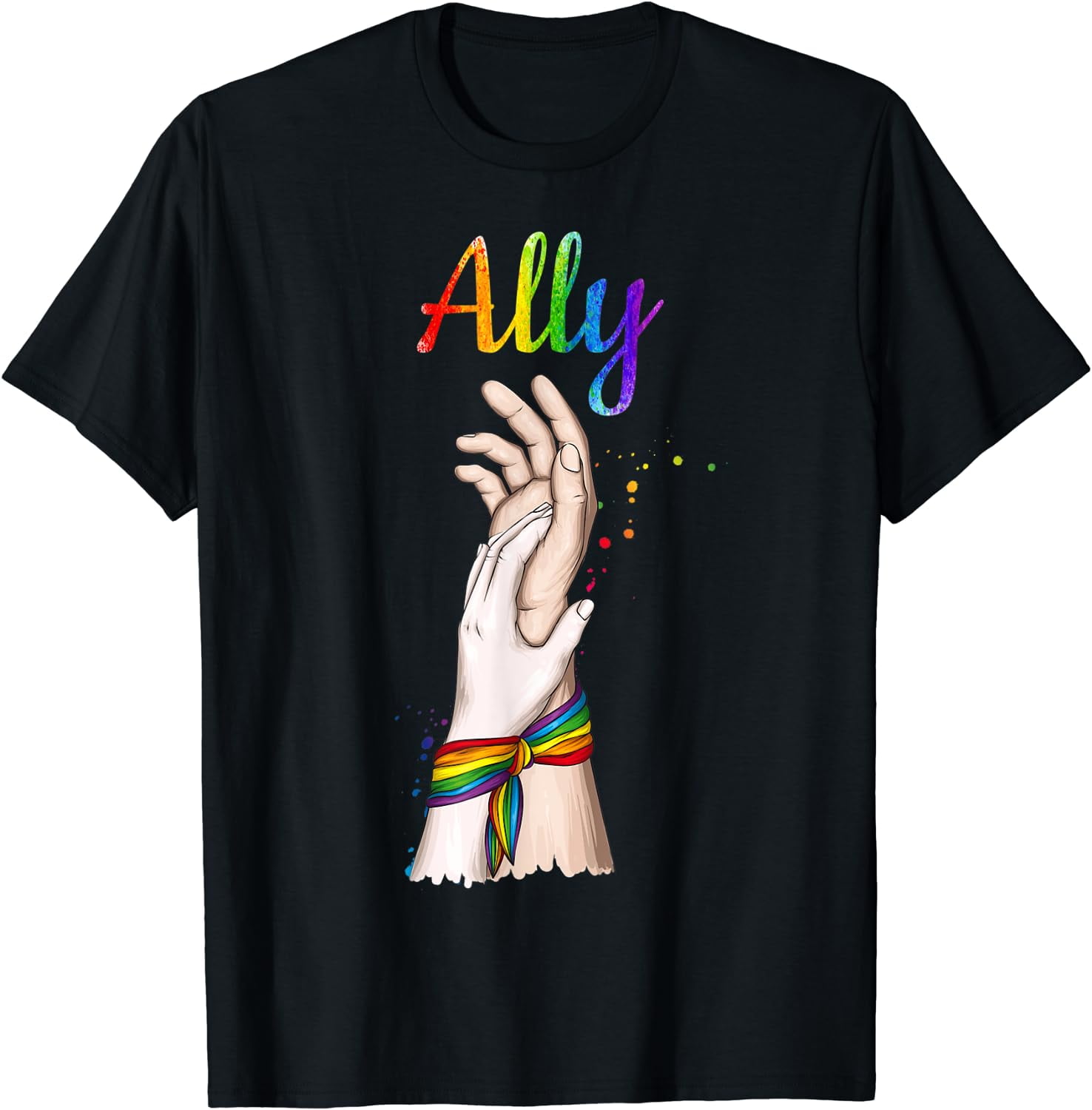 Proud Ally shirt LGBTQ+ Pride month LGBT Flag Proud Ally T-Shirt ...