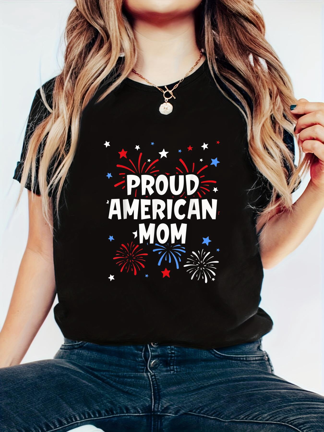 Proud American Mom Matching Family Outfit T-Shirt - Walmart.com