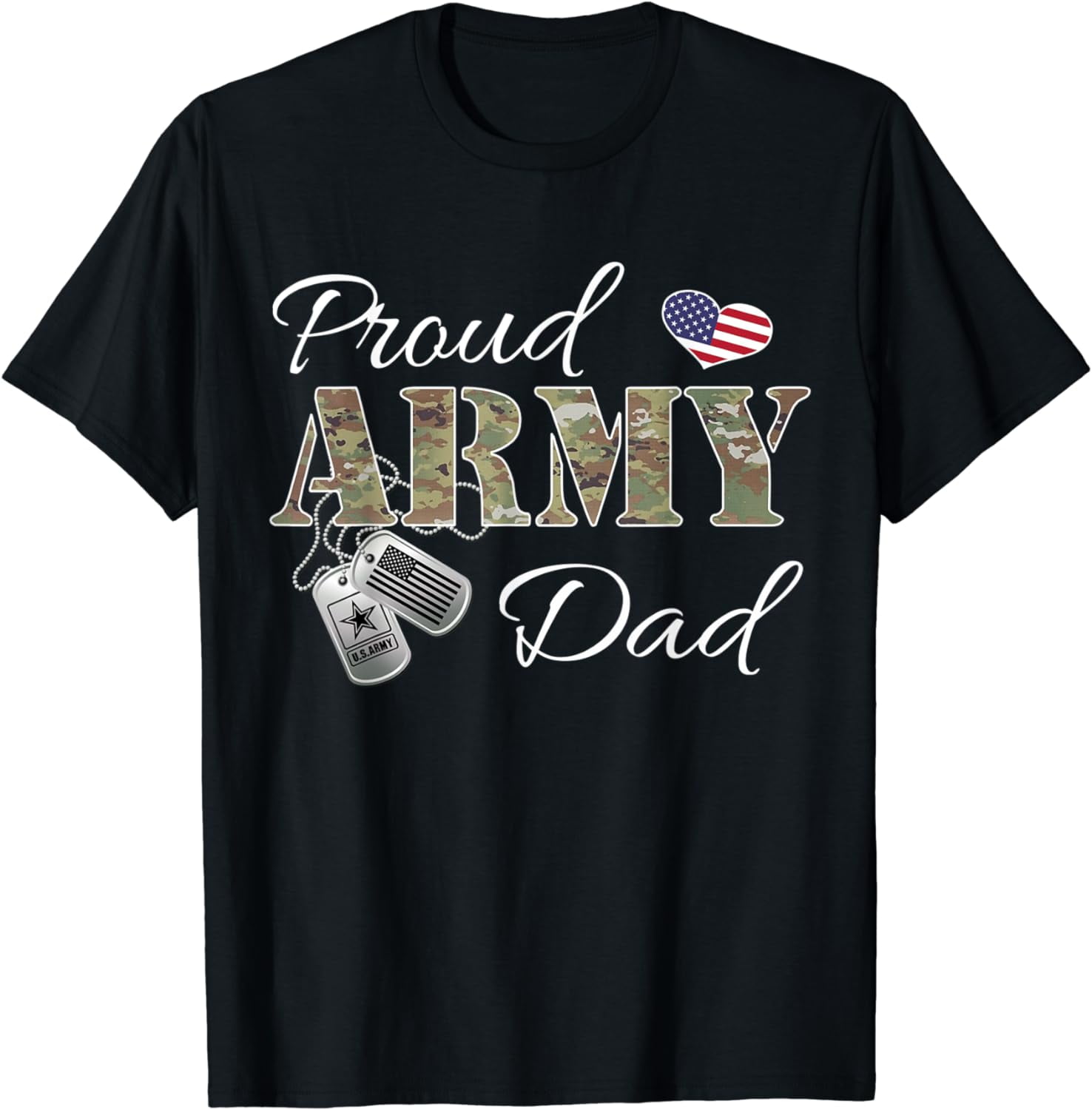 Proud Army Dad Military Pride T-Shirt - Walmart.com